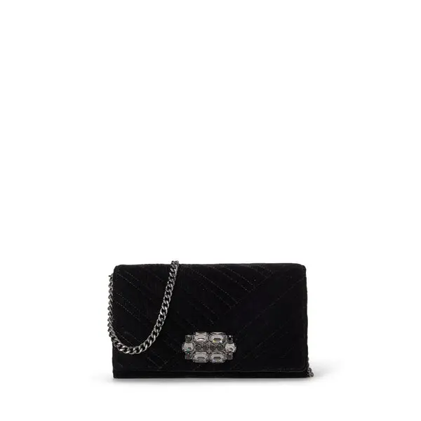 Ralph Lauren Quilted Velvet Medium Adair Ii Crossbody