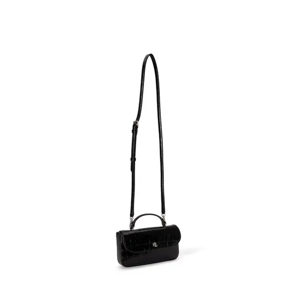 Ralph Lauren Croc-embossed Marcy Crossbody Wallet