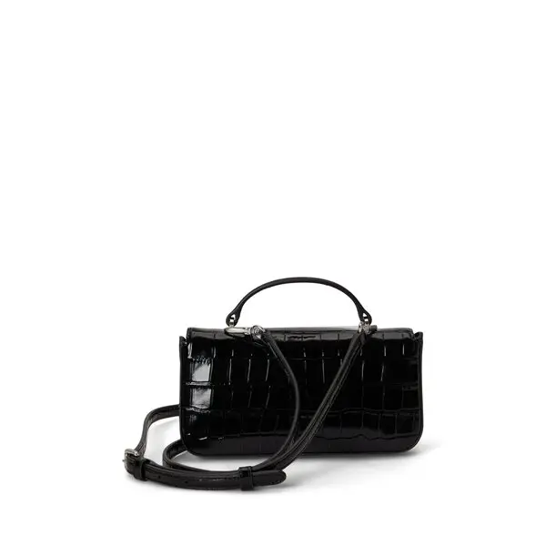 Ralph Lauren Croc-embossed Marcy Crossbody Wallet
