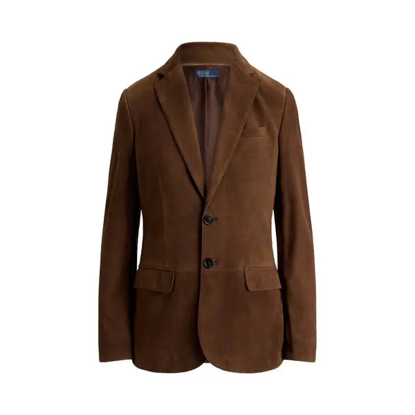 Ralph Lauren Single-breasted Suede Blazer