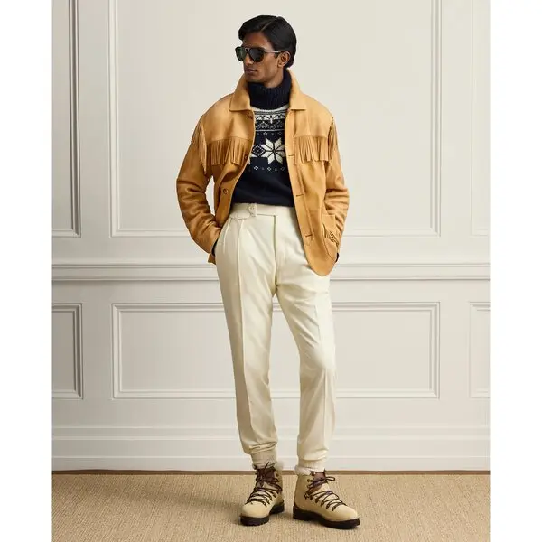 Ralph Lauren Carson Fringe Suede Jacket