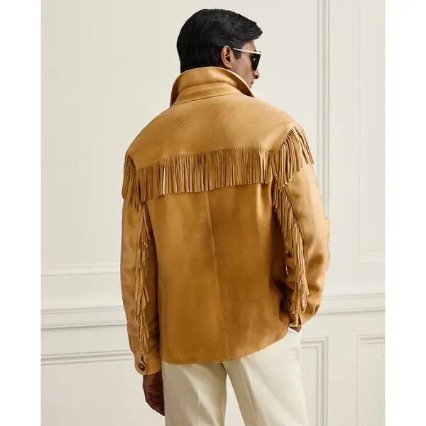 Ralph Lauren Carson Fringe Suede Jacket