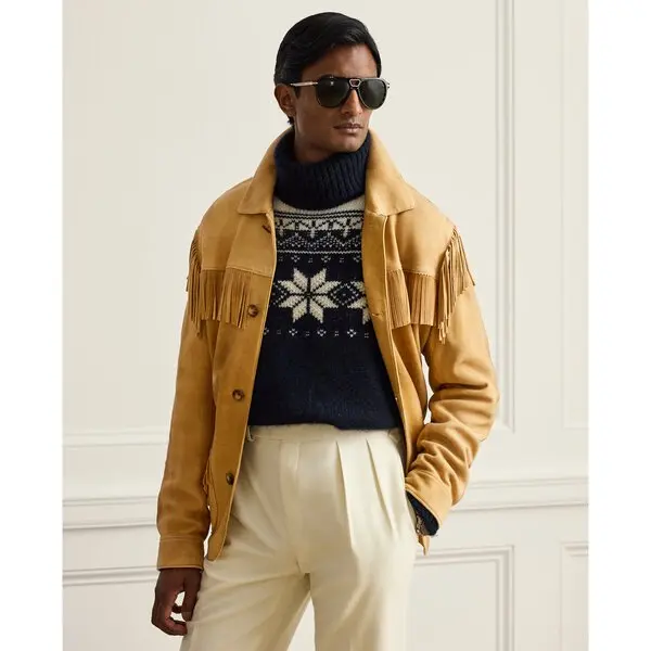 Ralph Lauren Carson Fringe Suede Jacket