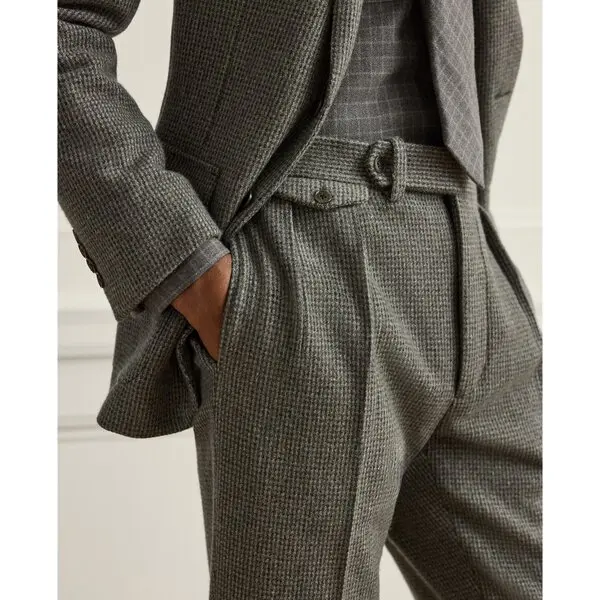 Ralph Lauren Gregory Hand-tailored Tick-weave Trouser