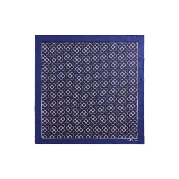 Ralph Lauren Foulard Silk Square Scarf - Bright Navy