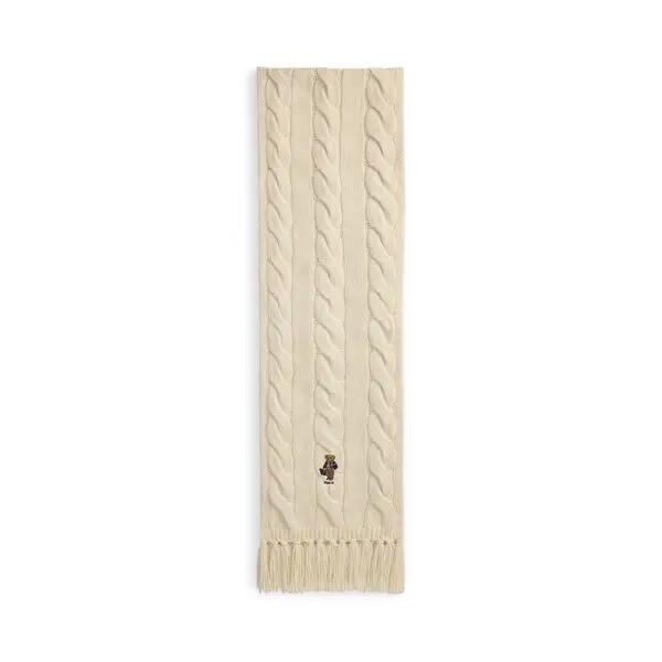 Ralph Lauren Polo Bear Cable-knit Scarf
