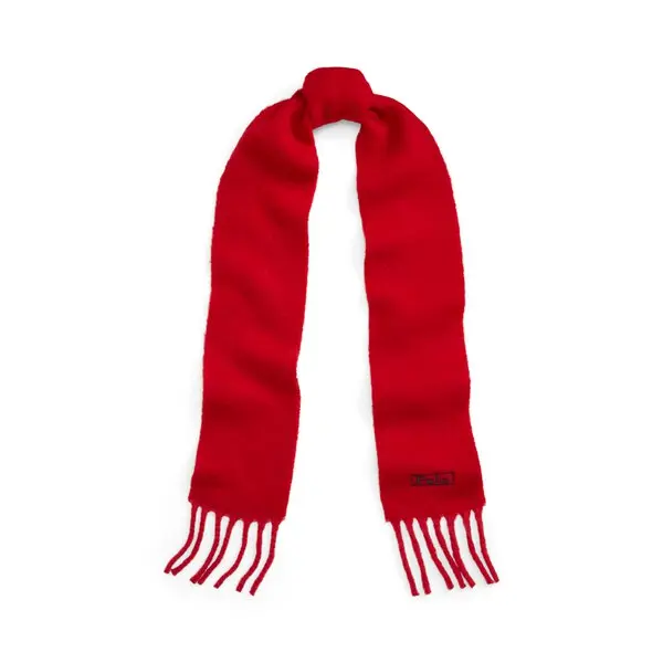 Ralph Lauren Brushed Wool-blend Fringe Scarf