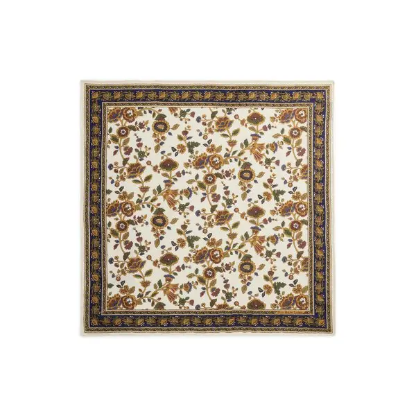 Ralph Lauren Floral Wool-linen Square Scarf