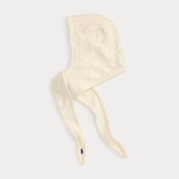 Ralph Lauren Cable-knit Wool-cashmere Wrap Snood - Cream