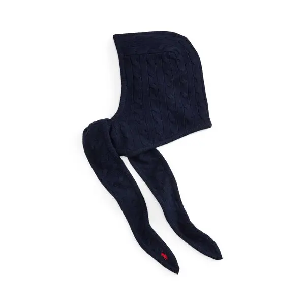 Ralph Lauren Cable-knit Wool-cashmere Wrap Snood - Hunter Navy