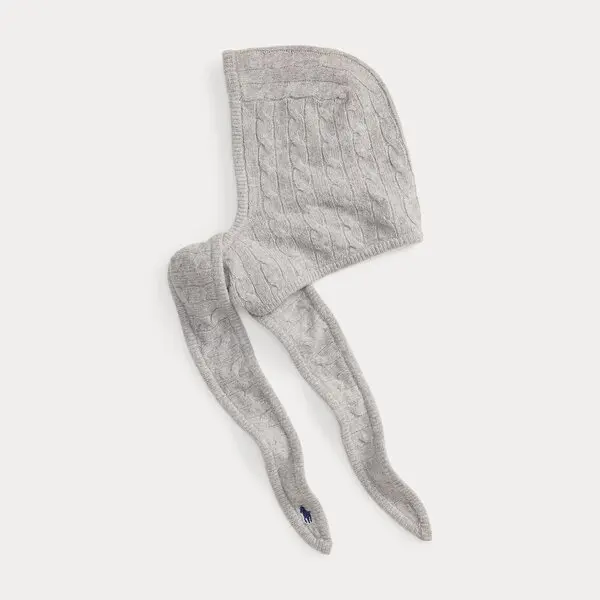 Ralph Lauren Cable-knit Wool-cashmere Wrap Snood - Soft Grey