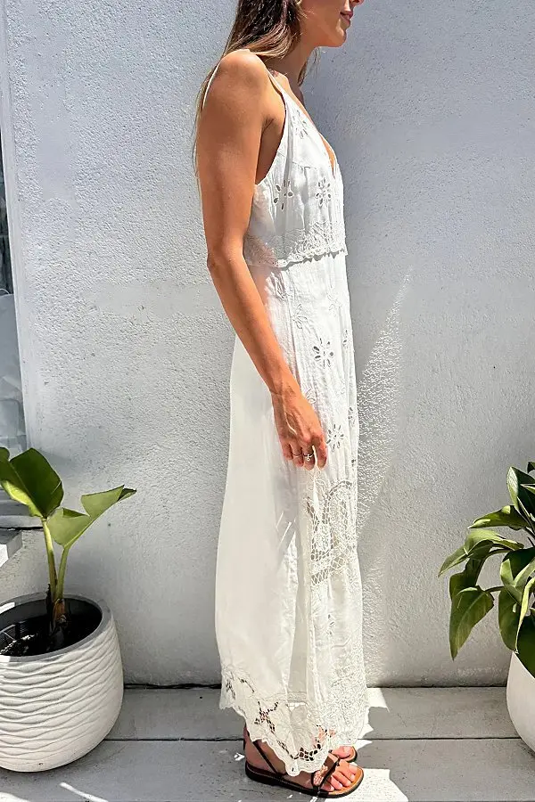 MADLY VINTAGE 90s Cutwork Maxi Dress