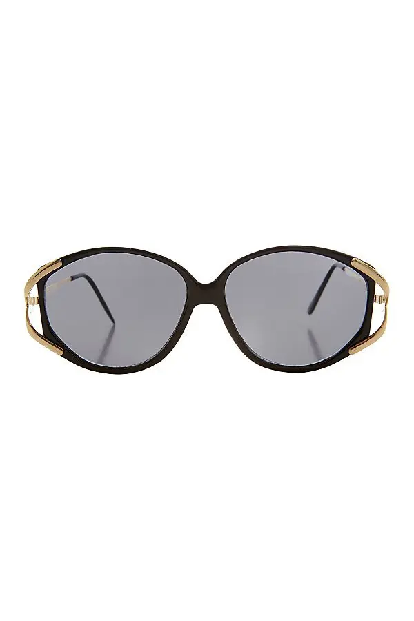 SUNGLASS MUSEUM Vintage Fern Sunglasses By - Black