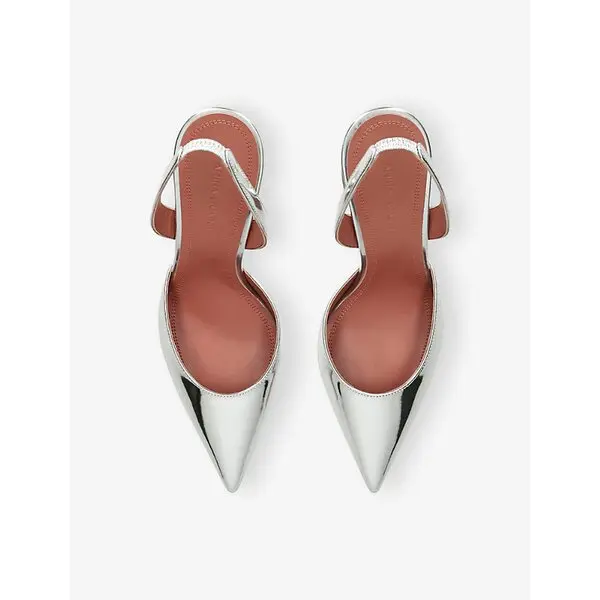 Amina Muaddi Holli 95 Leather Courts