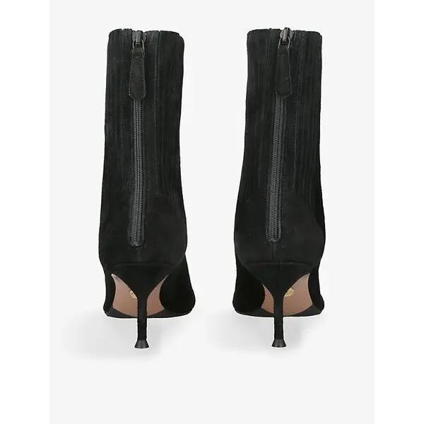 AQUAZZURA Saint Honore 65 Suede Heeled Boots