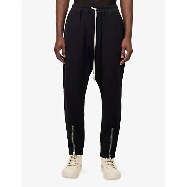 Rick Owens Tecuatl Zipped Stretch-jersey Track Pants