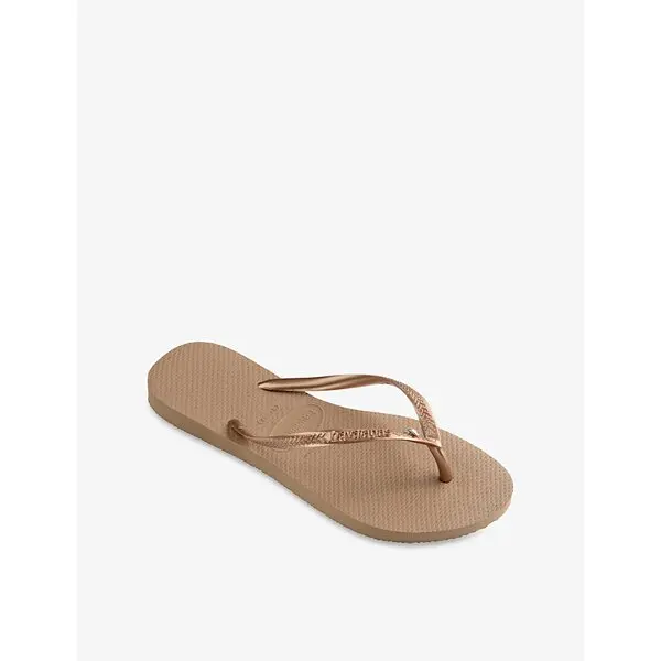 Havaianas Slim Crystal-embellished Rubber Flip-flops