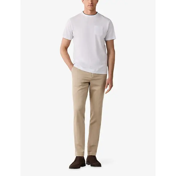 HACKETT Round-neck Short-sleeve Cotton T-shirt