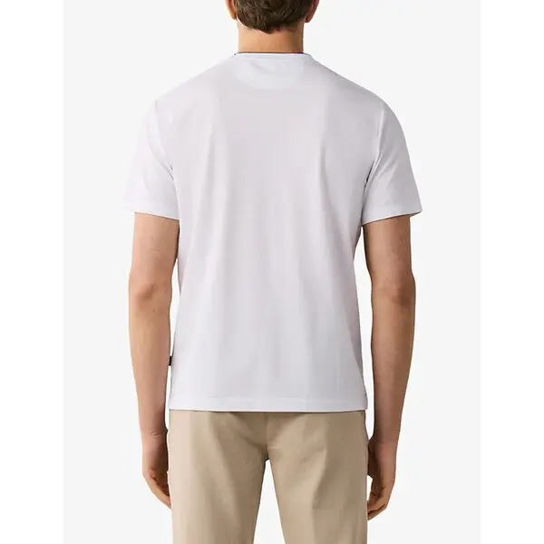 HACKETT Round-neck Short-sleeve Cotton T-shirt