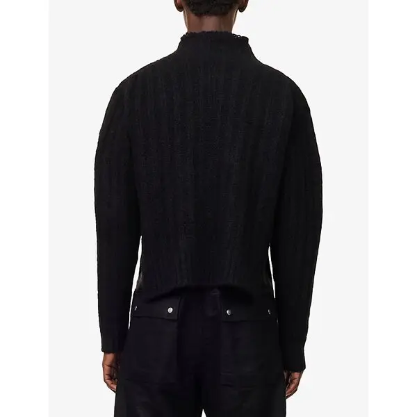 Rick Owens Ribbed Turtle-neck Cashmere-blend Jumper