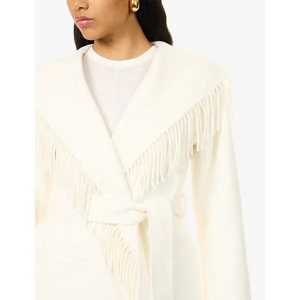 Simkhai Rowen Fringed Wool-blend Jacket