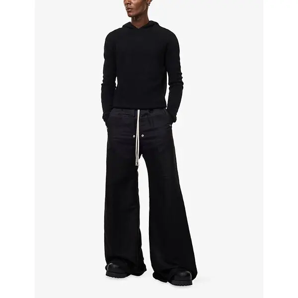 Rick Owens Bela Wide-leg Cotton-lend Trousers