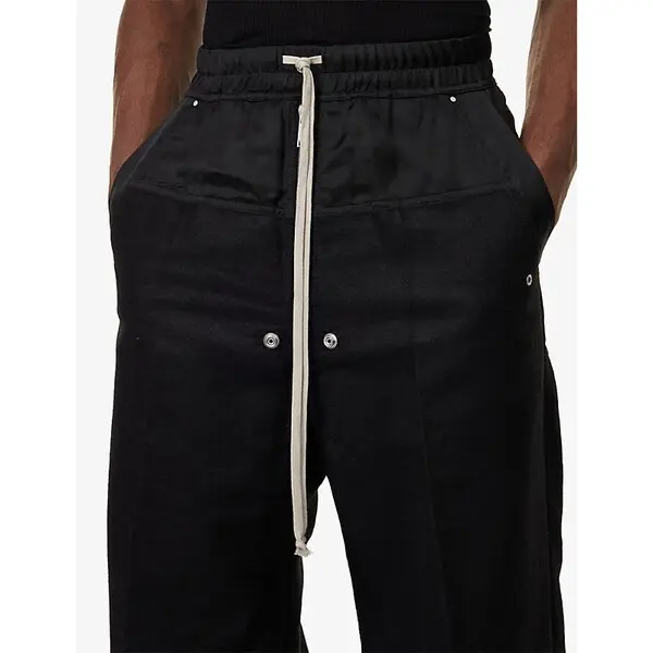 Rick Owens Bela Wide-leg Cotton-lend Trousers