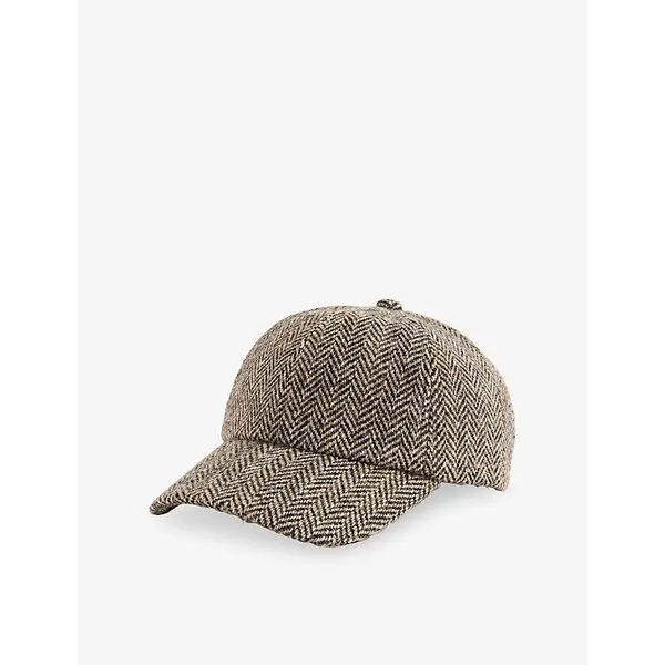 Paul Smith Harris Tweed Baseball Cap - Brown
