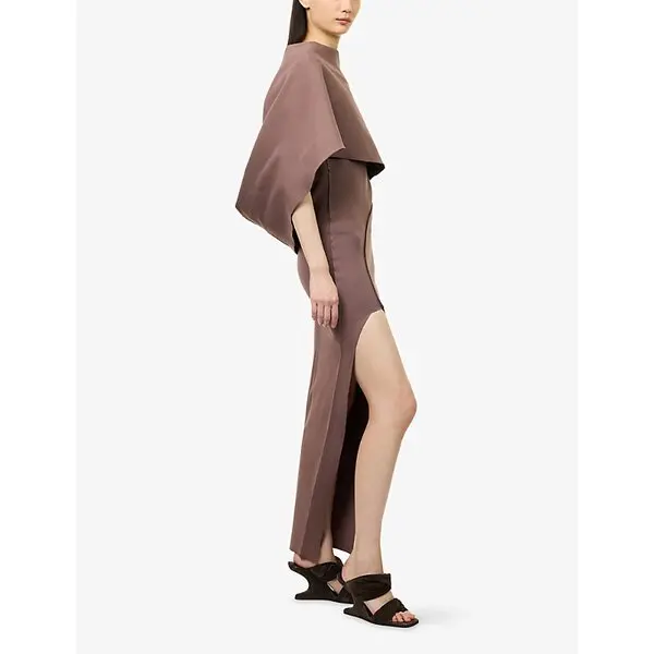 Rick Owens Theresa Split-hem Knitted Midi Dress