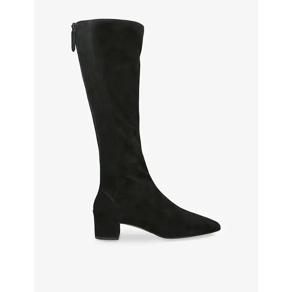 AQUAZZURA Saint Honore 35 Suede Knee-high Boots