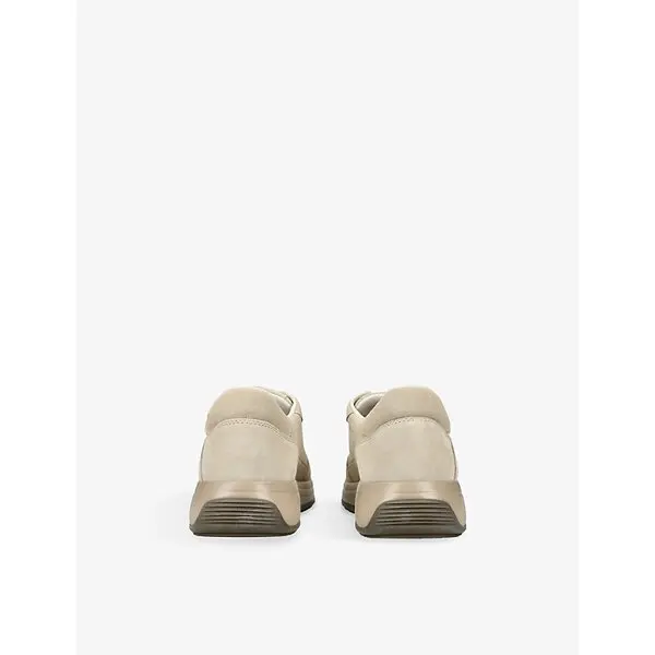 Hogan Allacciato Suede And Leather Trainers