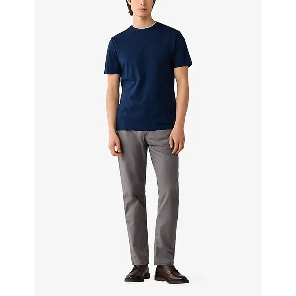 HACKETT Round-neck Short-sleeve Cotton T-shirt