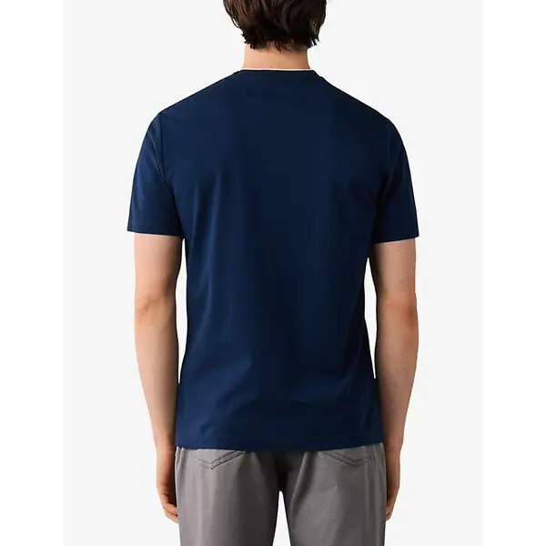 HACKETT Round-neck Short-sleeve Cotton T-shirt