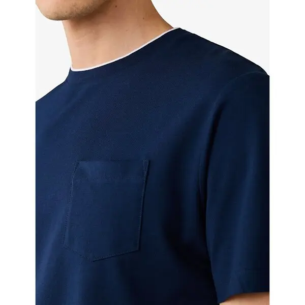 HACKETT Round-neck Short-sleeve Cotton T-shirt