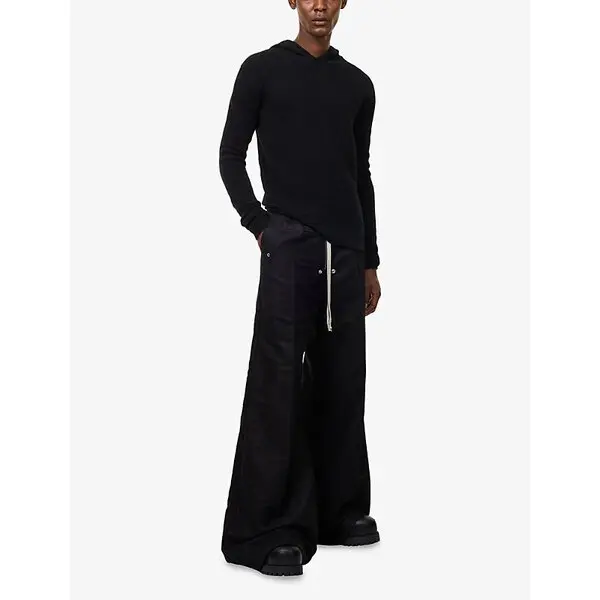 Rick Owens Relaxed-fit Hooded Cashmere-blend Jumper