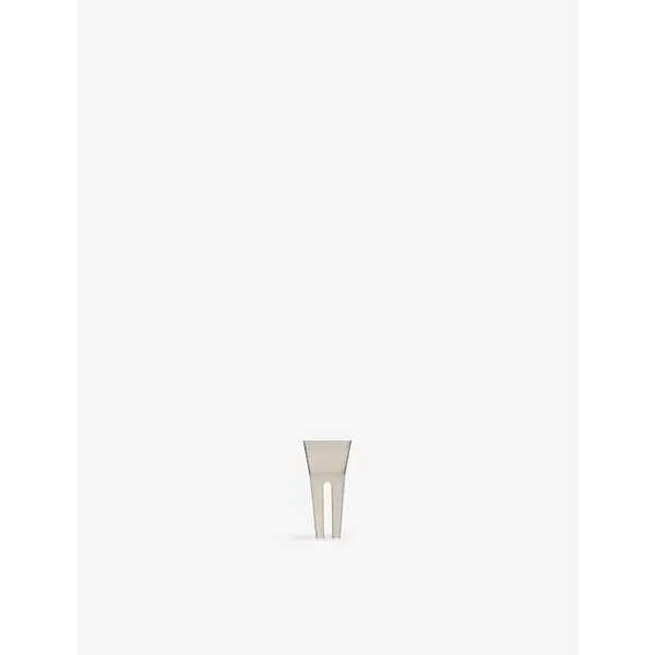 Rick Owens Mini Open Trunk Brass Single Earring - Silver