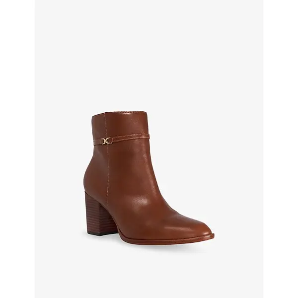 DUNE Pagety Heeled Leather Ankle Boots