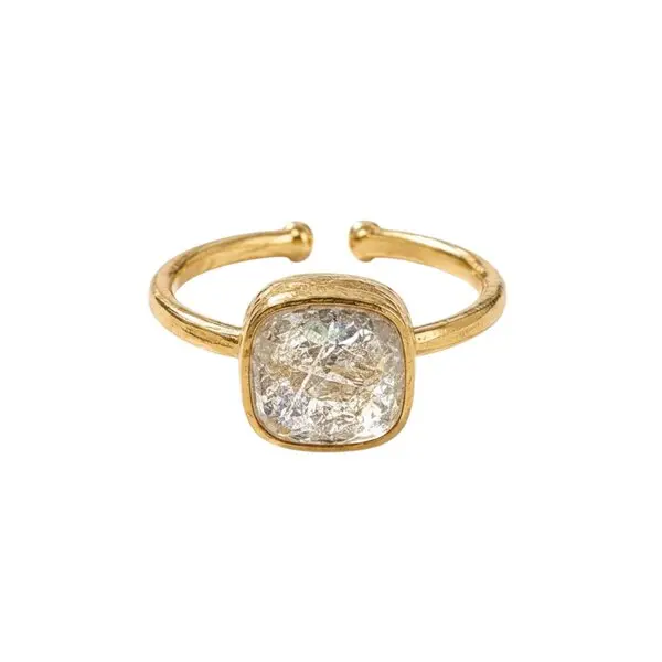 LA PLUIE JEWELLERY Nyx Ring Clear - White