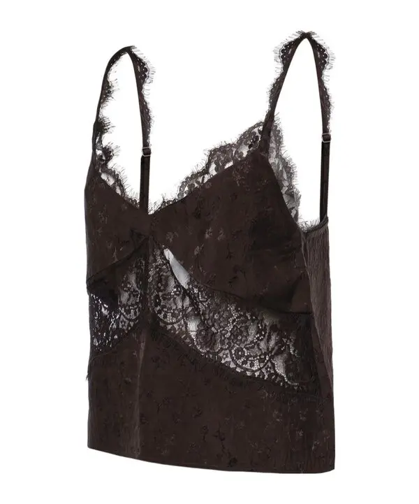 Pinko Lace Trim Camisole Top