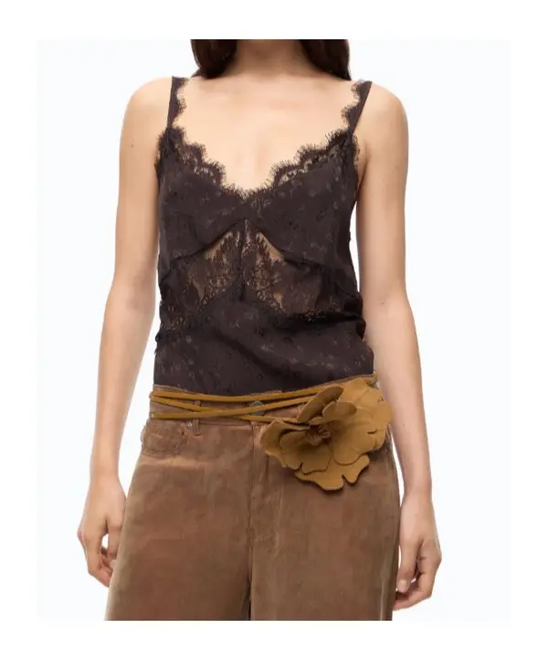 Pinko Lace Trim Camisole Top