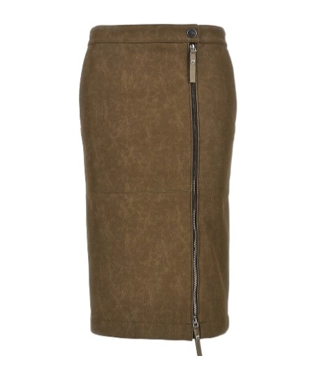 Pinko Zippered Skirt - Green