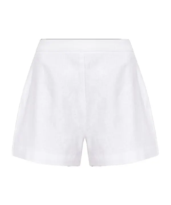 Posse Perri Button-fastening Linen Shorts - Ivory