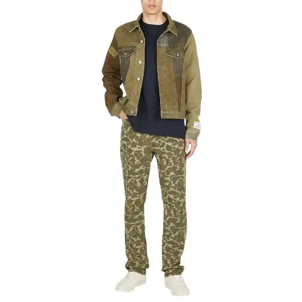 GALLERY DEPT. Cropped Spliced Denim Jacket