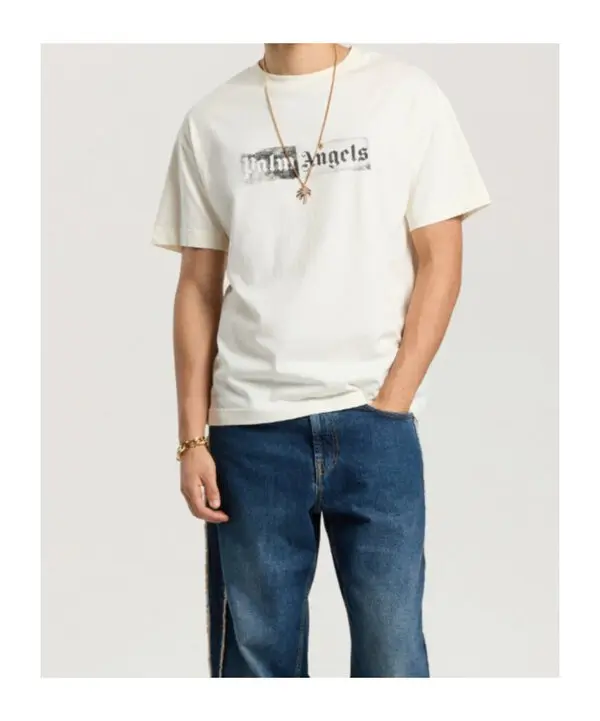 Palm Angels Logo Printed Crewneck T-shirt