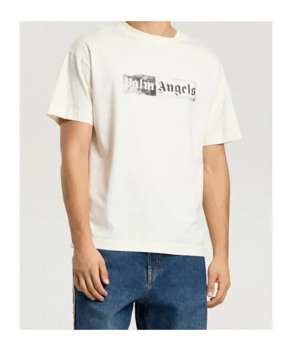 Palm Angels Logo Printed Crewneck T-shirt