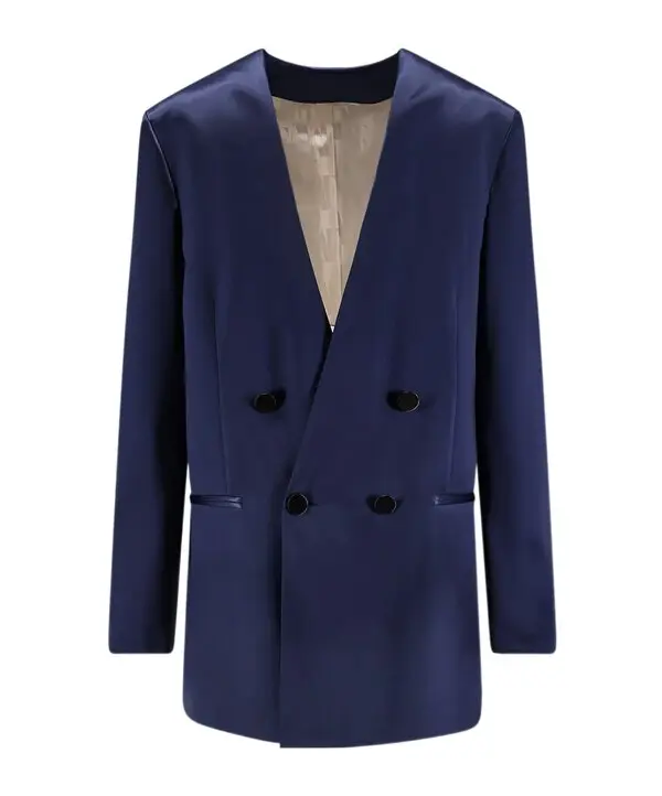 Alberta Ferretti Double-breasted V-neck Blazer