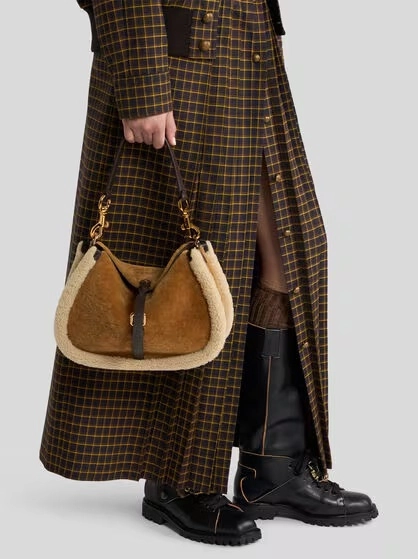 Etro Pony-hair Mutton-trim Cross Body Bag