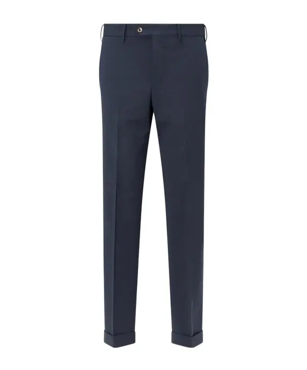 PT TORINO Pressed-crease Turned-up Trousers