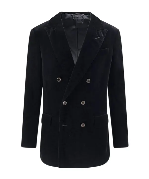 TOM FORD Double-breasted Peak-lapel Blazer - Black