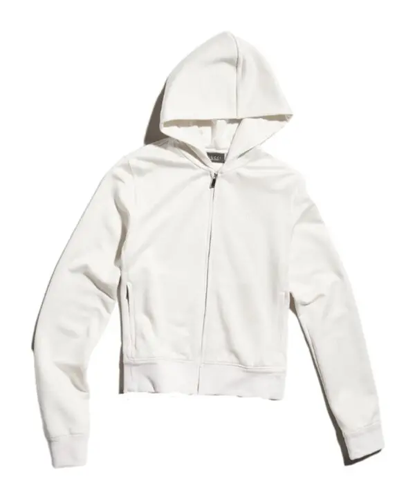 Gucci Cotton Silk Jersey Zip Sweatshirt